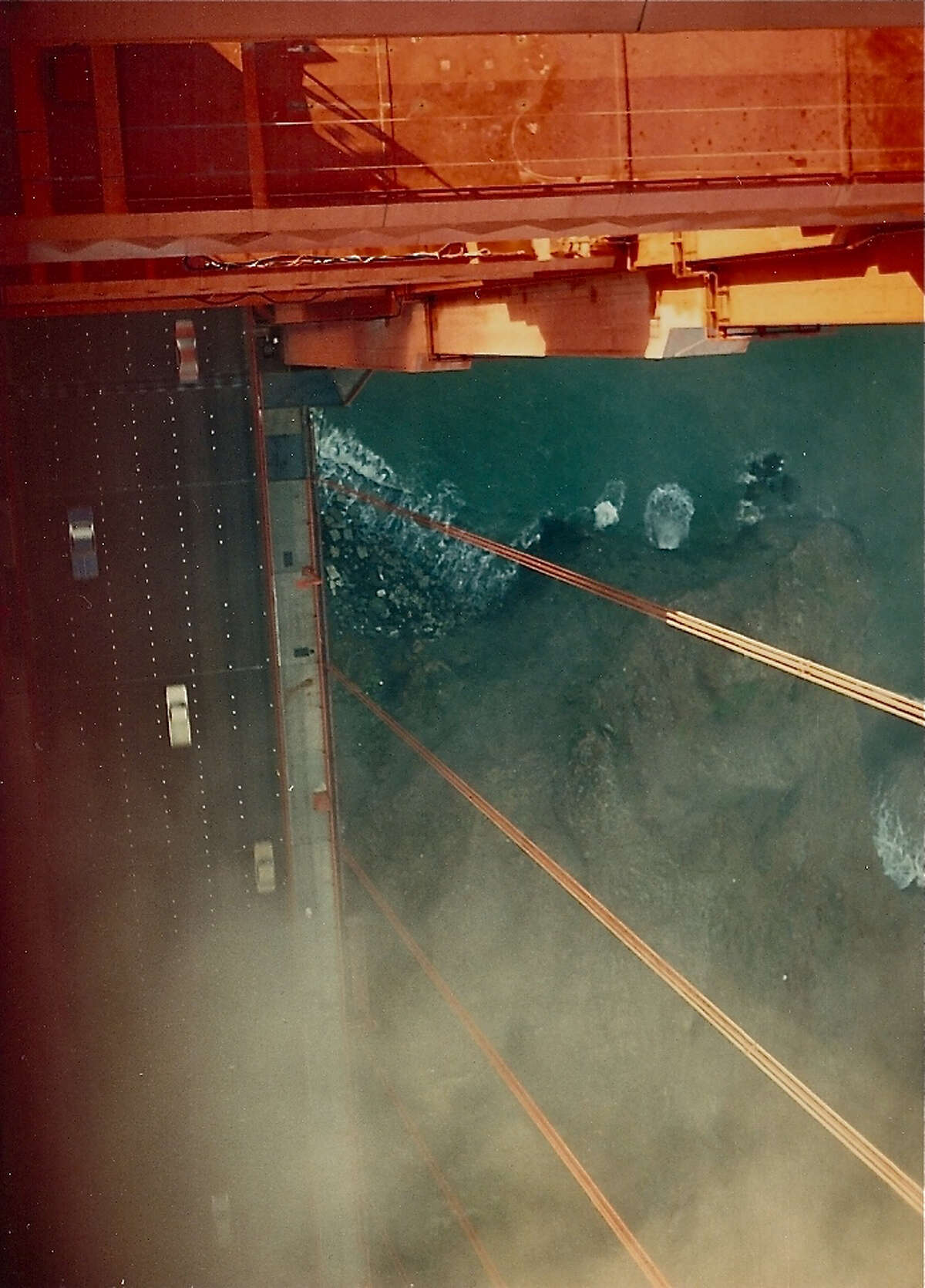 In 1985, two guys climbed to the top of the Golden Gate Bridge and hung ...
