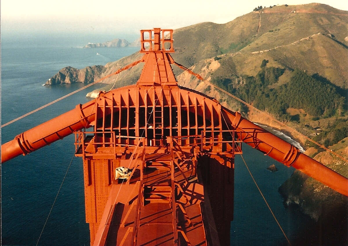 In 1985, two guys climbed to the top of the Golden Gate Bridge and hung ...