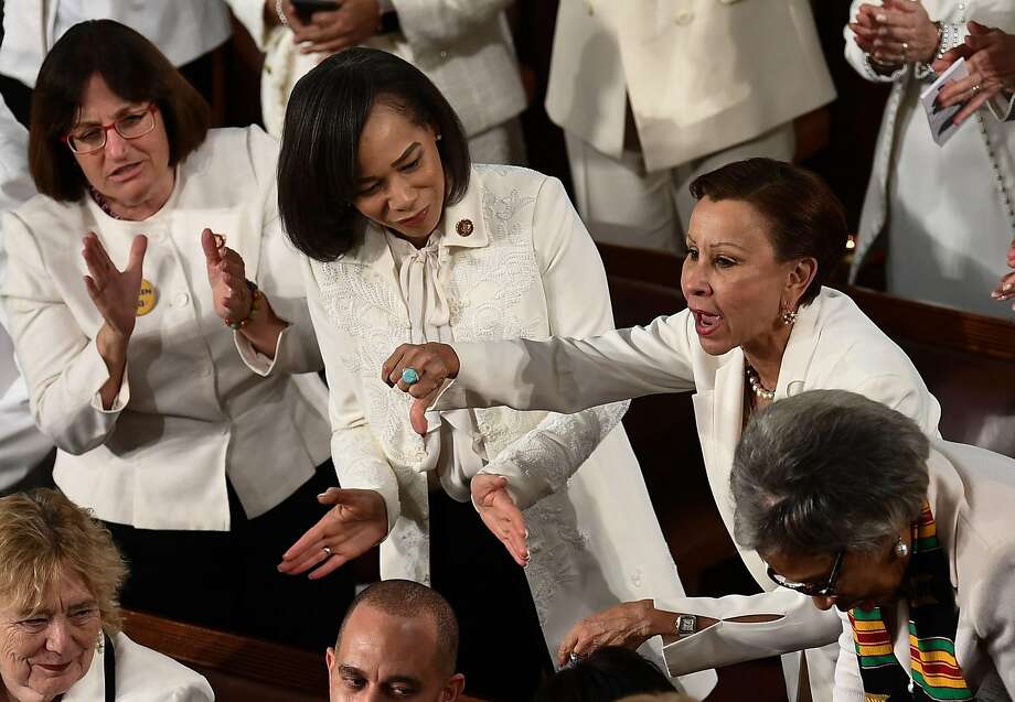 Democratic women wear white to State of the Union; 2 'Squad' members ...