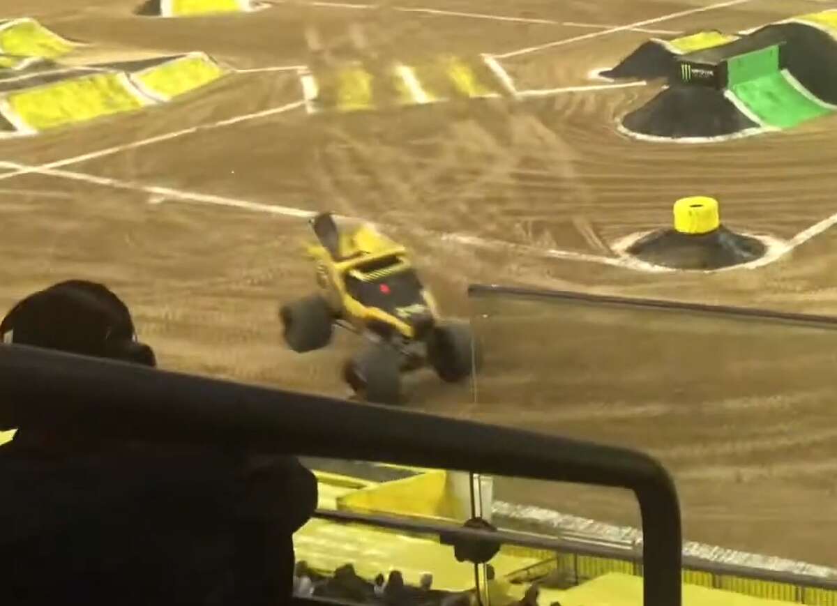 Monster truck launches large rod into crowd at Houston jam, uncertain ...
