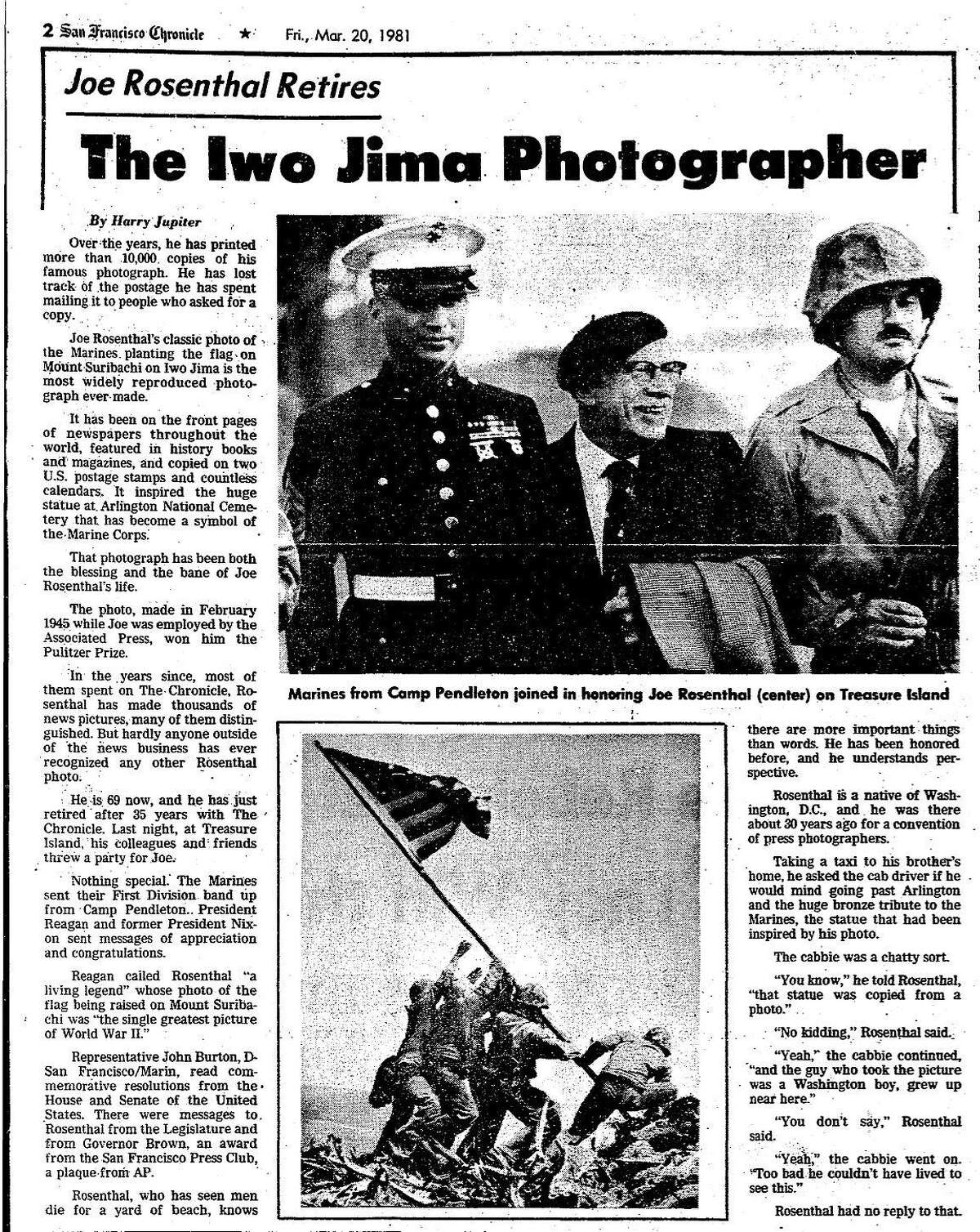 Joe Rosenthal: The photographer behind World War II’s most iconic photo