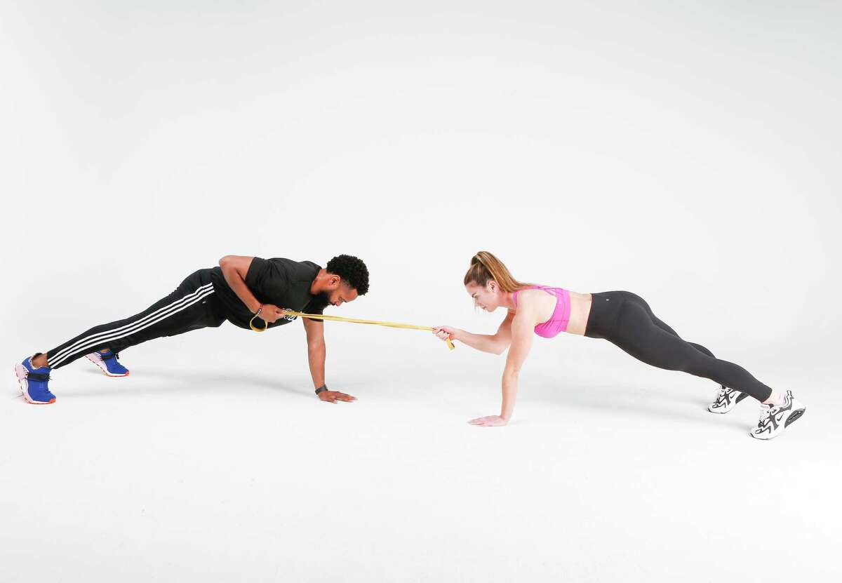 Work out together with these partner exercises