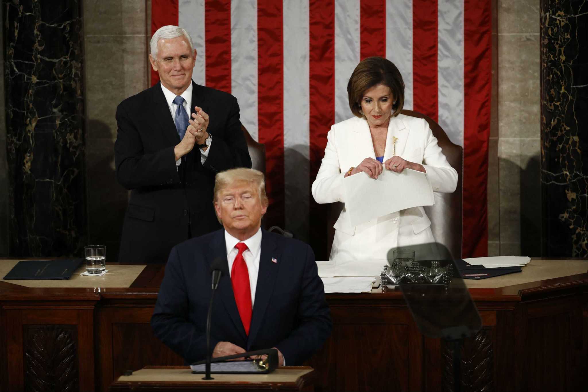 Fact Check: President Trump’s post on Nancy Pelosi ripping up State of ...