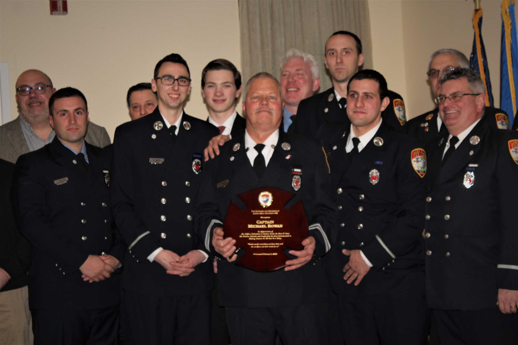 Long Hill Fire Department recognizes Captain Mike Rowan