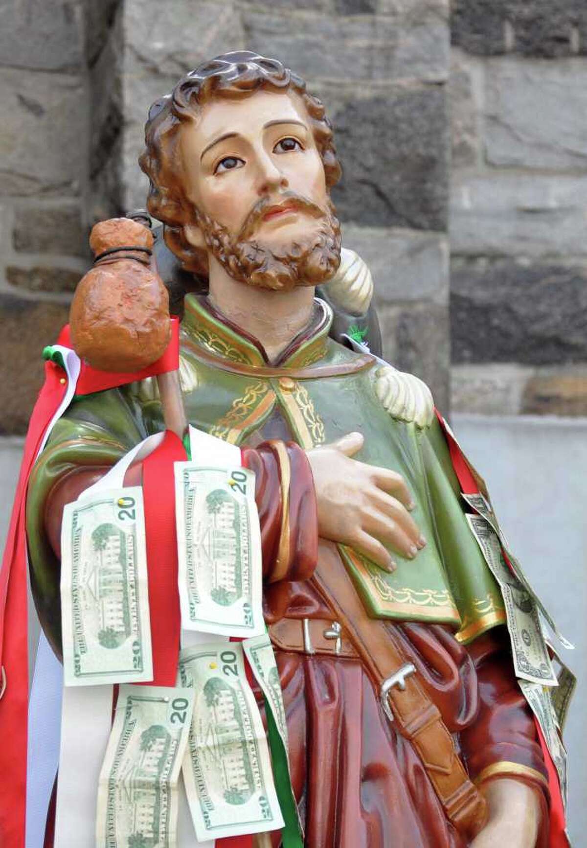 Festival ends with a traditional procession and an Italian-language mass