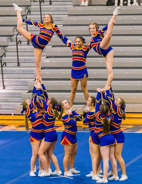 Roxana Senior High varsity cheerleading team wins big at IHSA state ...