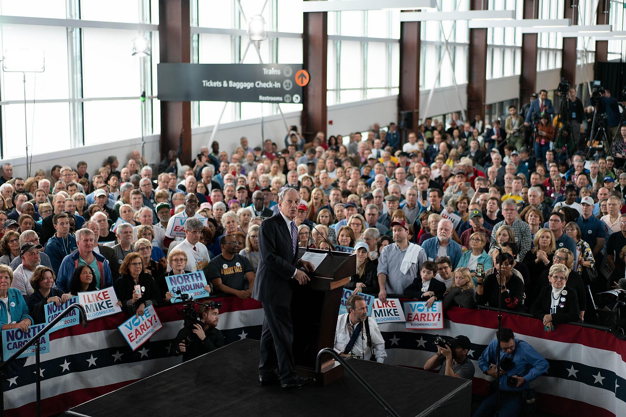 Bloomberg makes debate stage, facing Dem rivals for 1st time