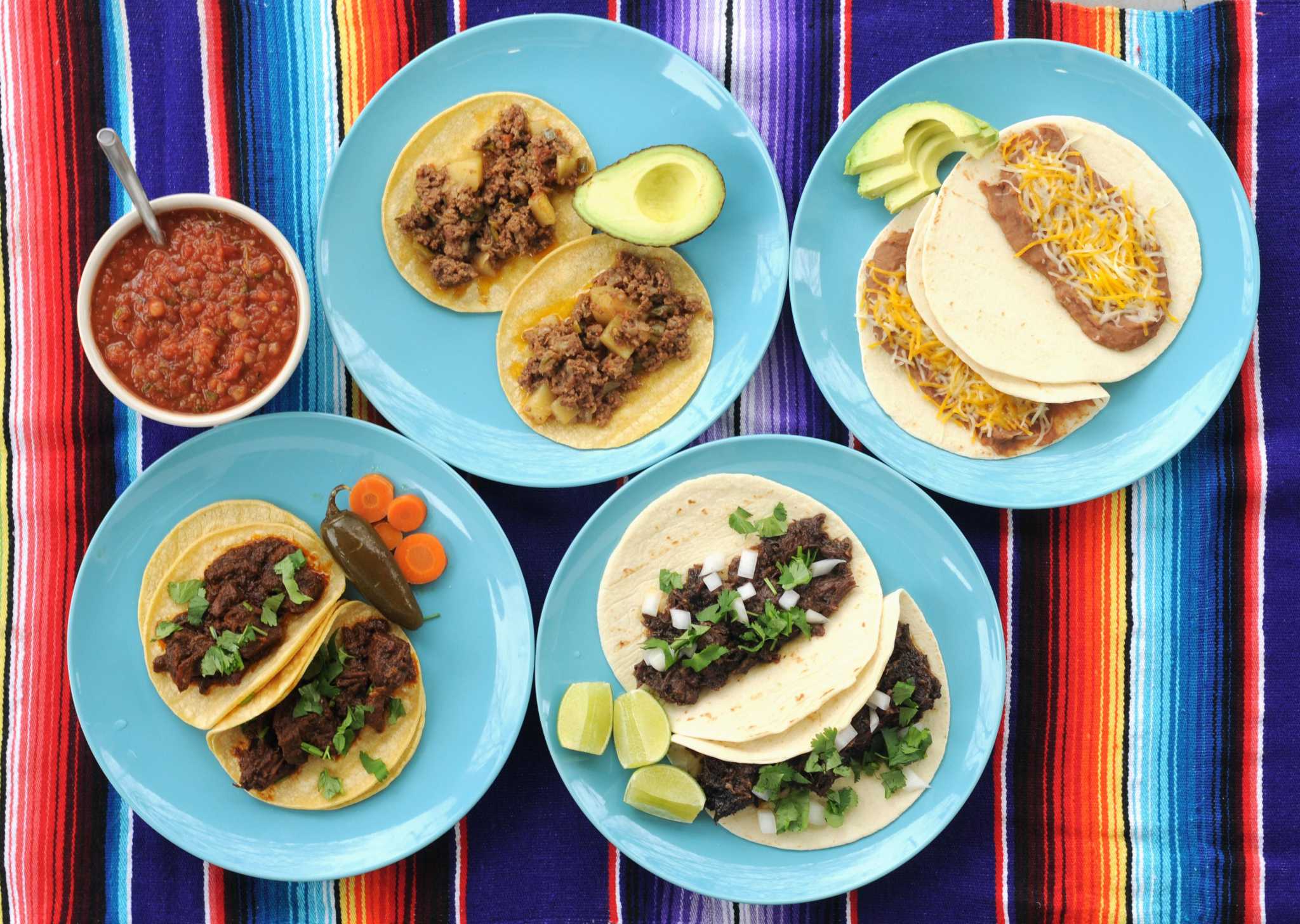 How to make your breakfast tacos — barbacoa, carne guisada, picadillo ...