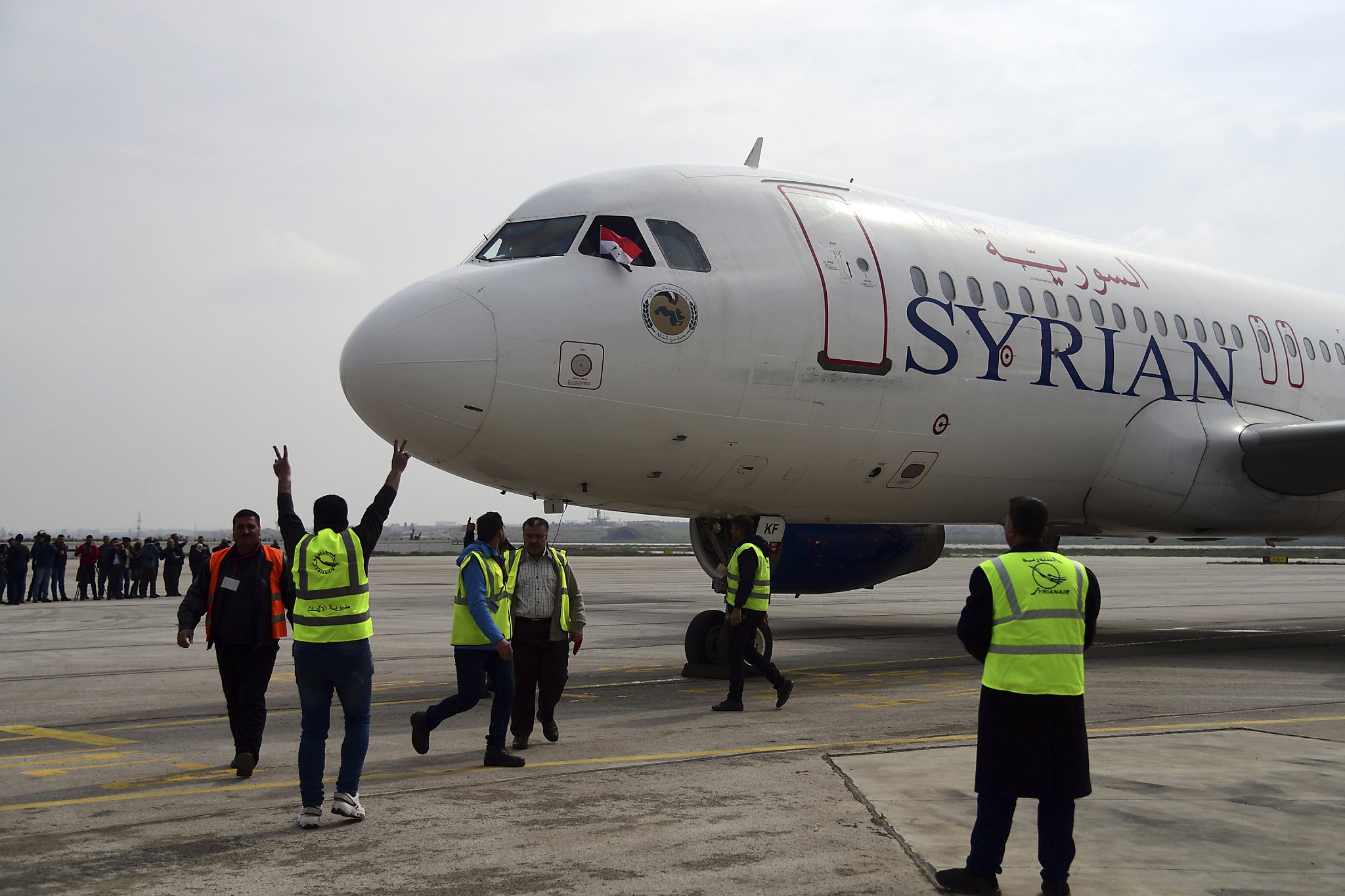 Syria’s Aleppo airport resumes flights for 1st time since 2012