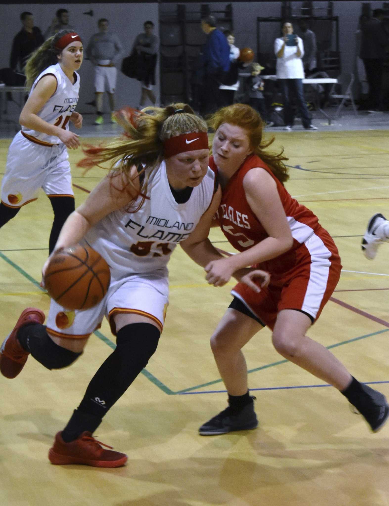 Midland Flames' Faith Clark reaches 1,000 career points