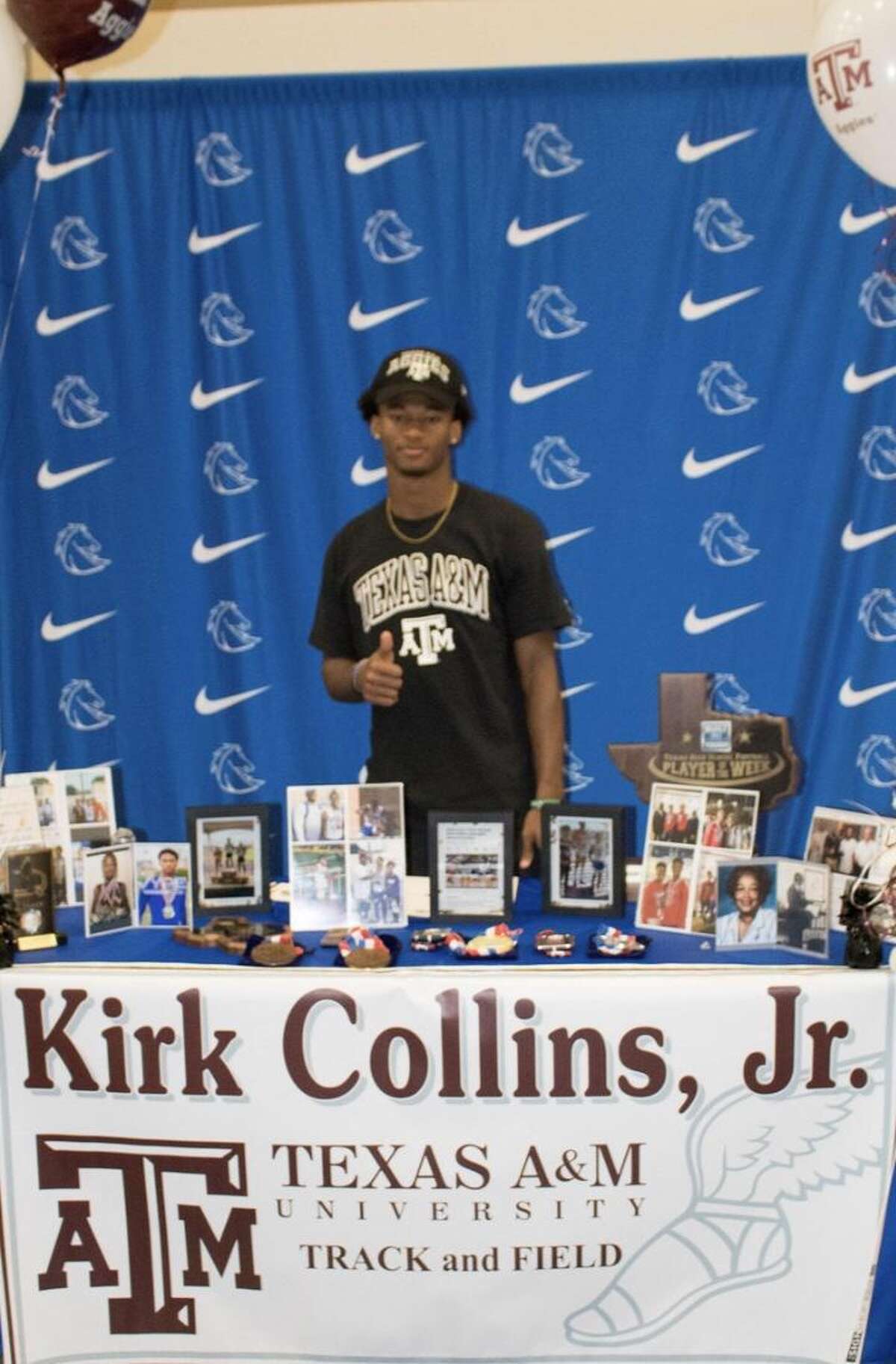 Track and field: Clear Springs’ Kirk Collins signs with Texas A&M