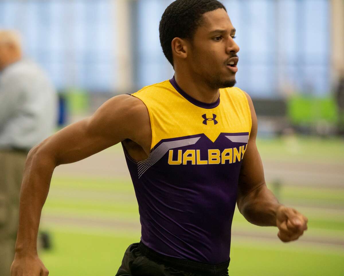 Omahri Sturdivant makes most of his return to UAlbany track team