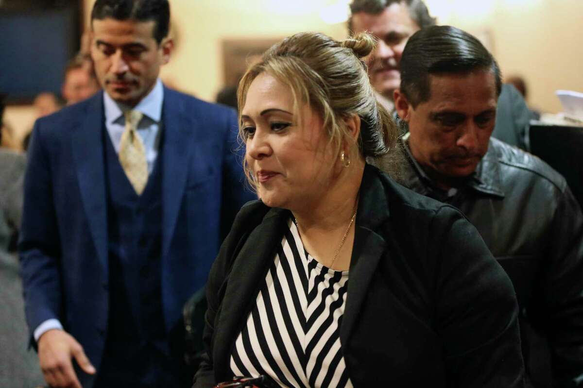 Former Bexar County Precinct 2 Constable Michelle Barrientes Vela makes ...