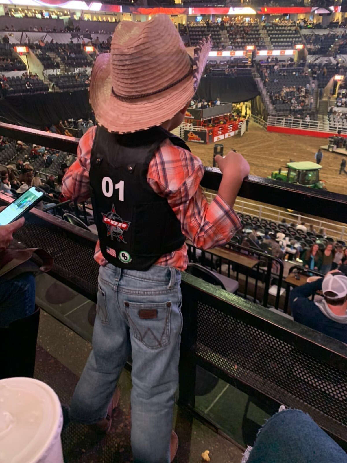 Viral San Antonio kid bull rider gets to experience real life rodeo action