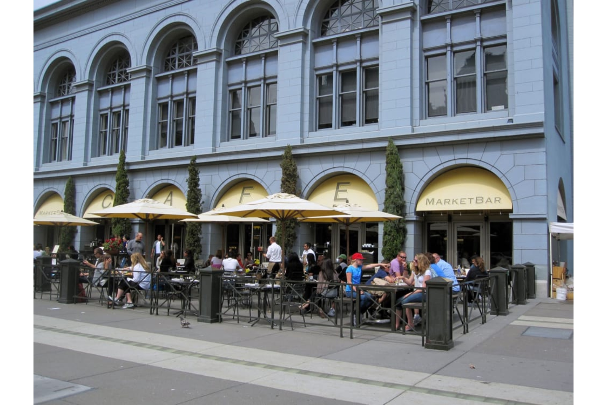 Ferry Building's outdoor dining restaurant, MarketBar, to close after ...