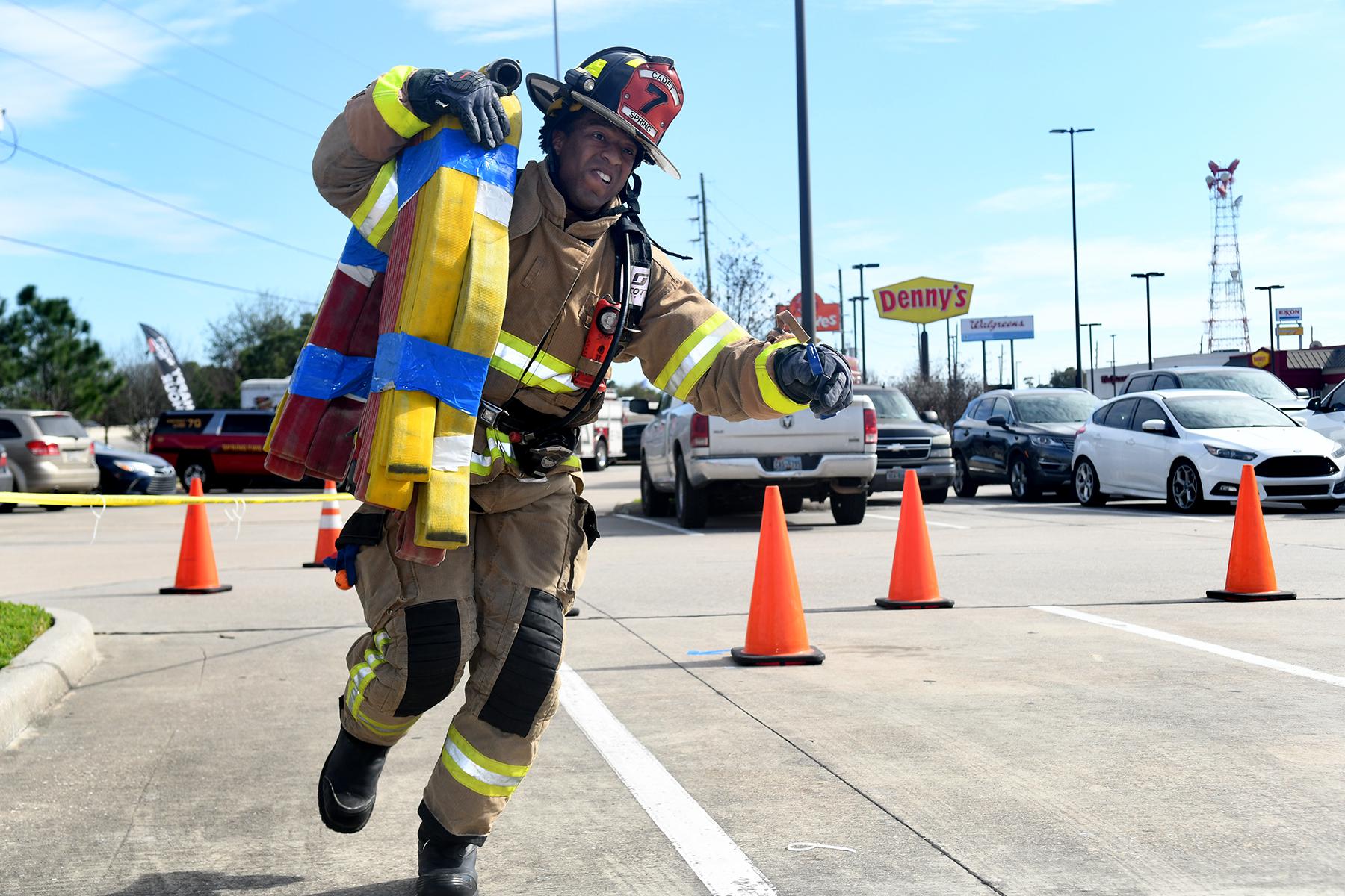 North Harris County fire departments compete in firefighter challenge