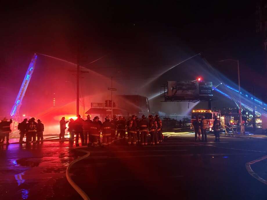 Building collapses, restaurant damaged in 4-alarm San Francisco fire ...