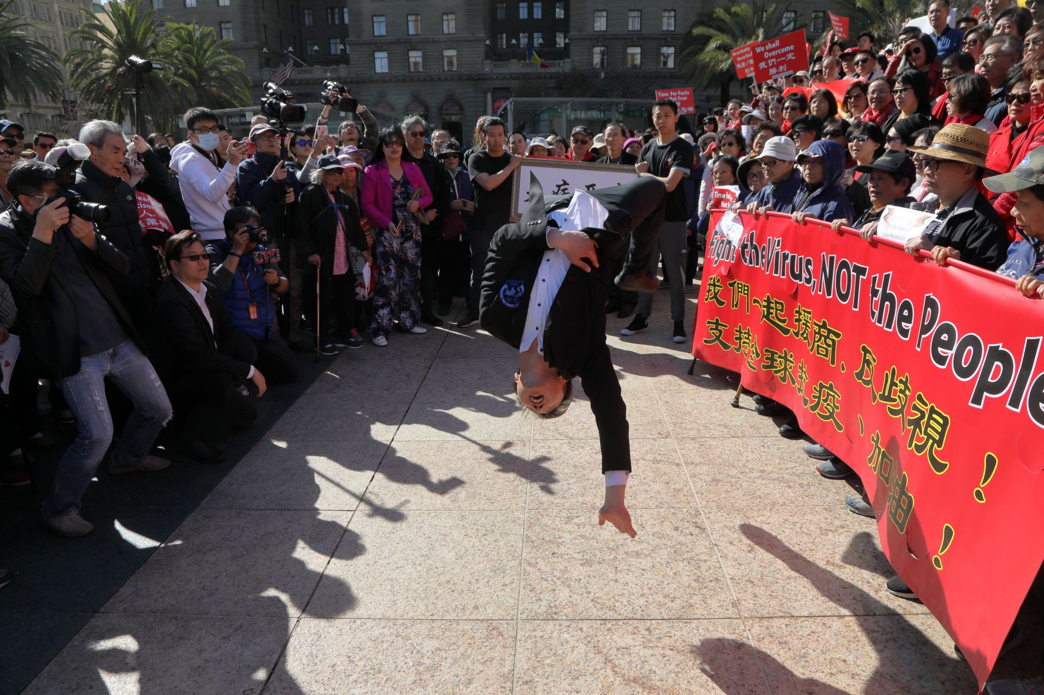 'The virus is our enemy, not China': SF's Chinatown holds large anti ...