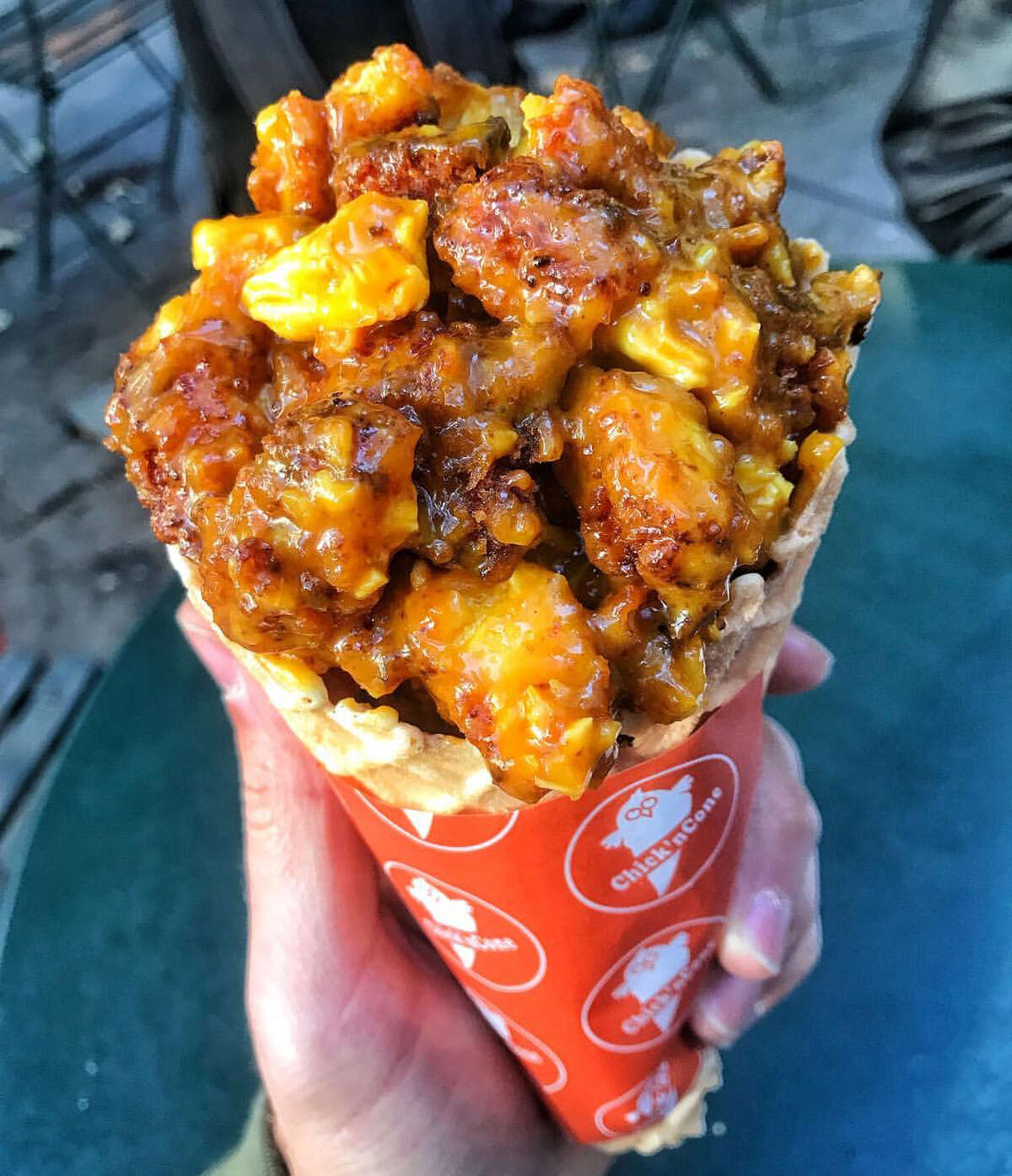 Chicken-filled waffle cones finally make debut in the Heights
