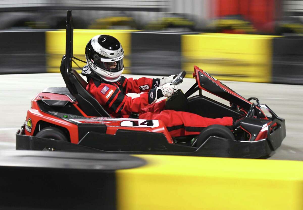 Greenwich teen with visual impairments finds his groove on the go-kart ...