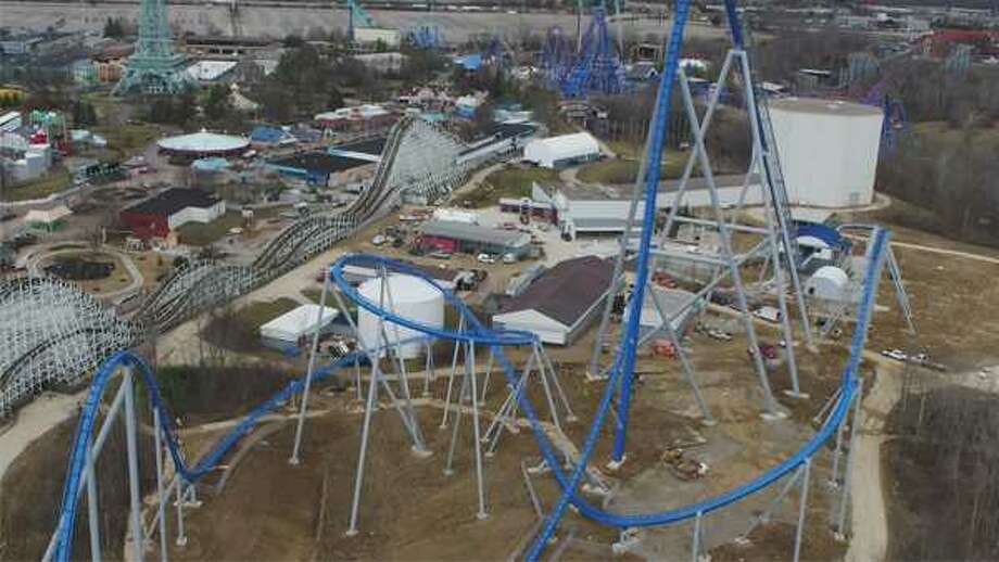Aerial video shows massive scale of Kings Island's new giga coaster ...