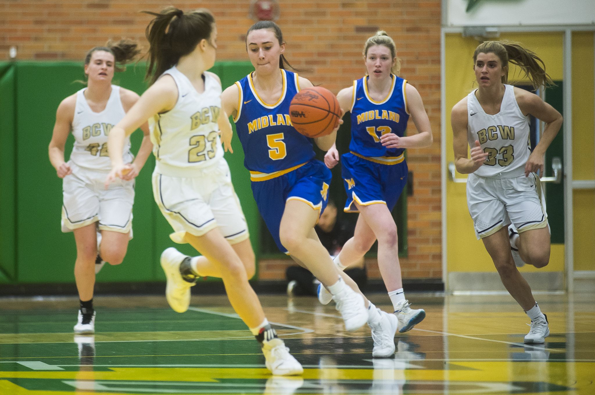 Midland High School vs. Bay City Western High School girls basketball ...