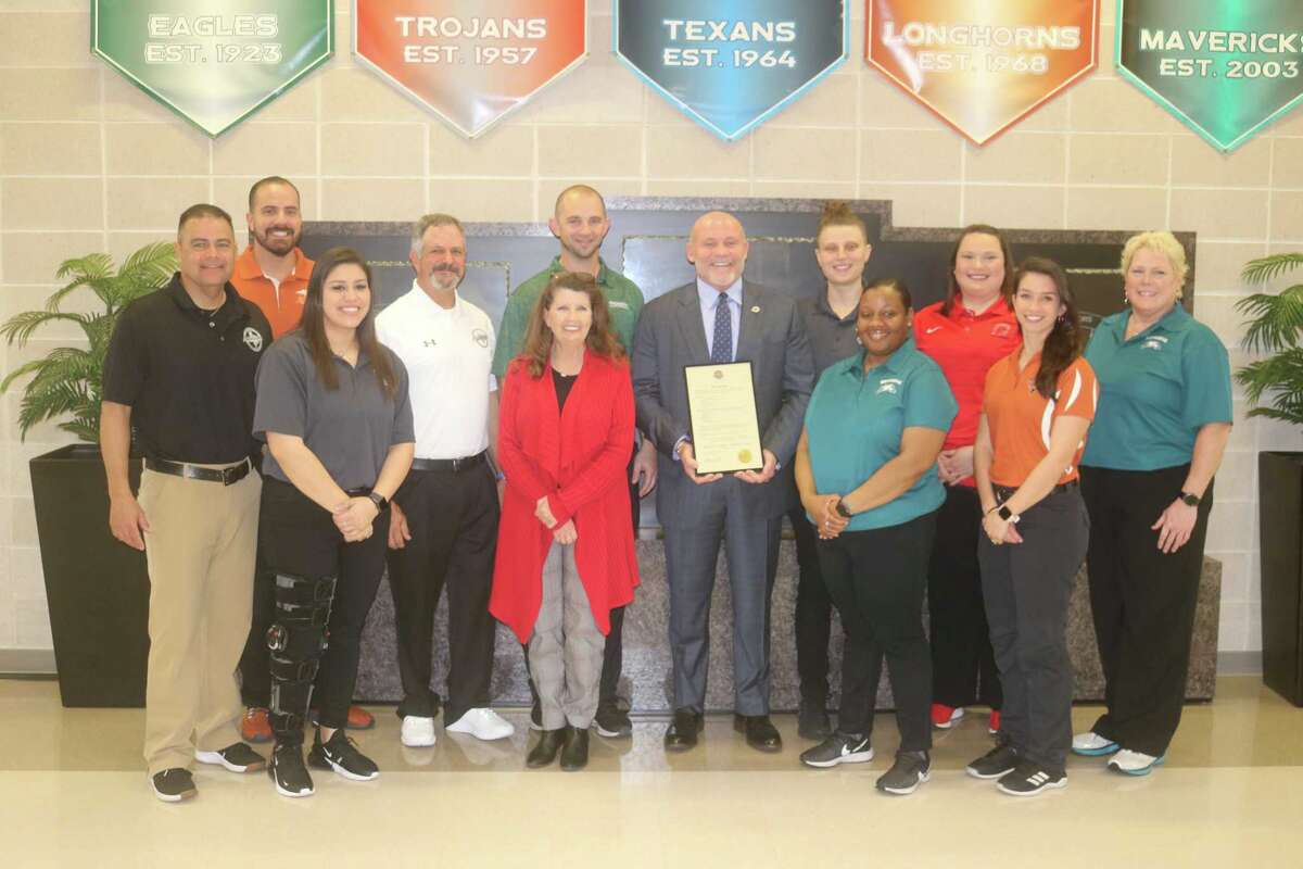 City honors Pasadena ISD athletic trainers with proclamation