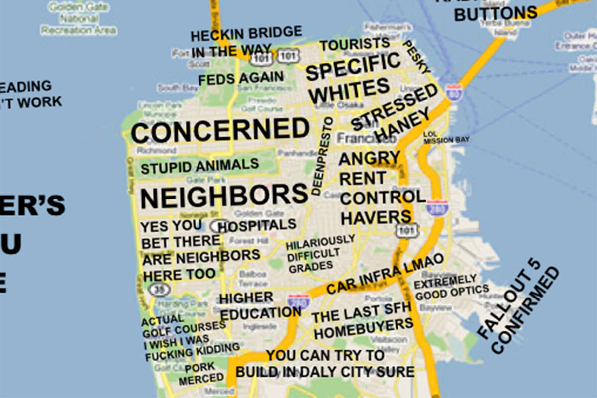 Hilarious map shows why nothing ever gets built in San Francisco