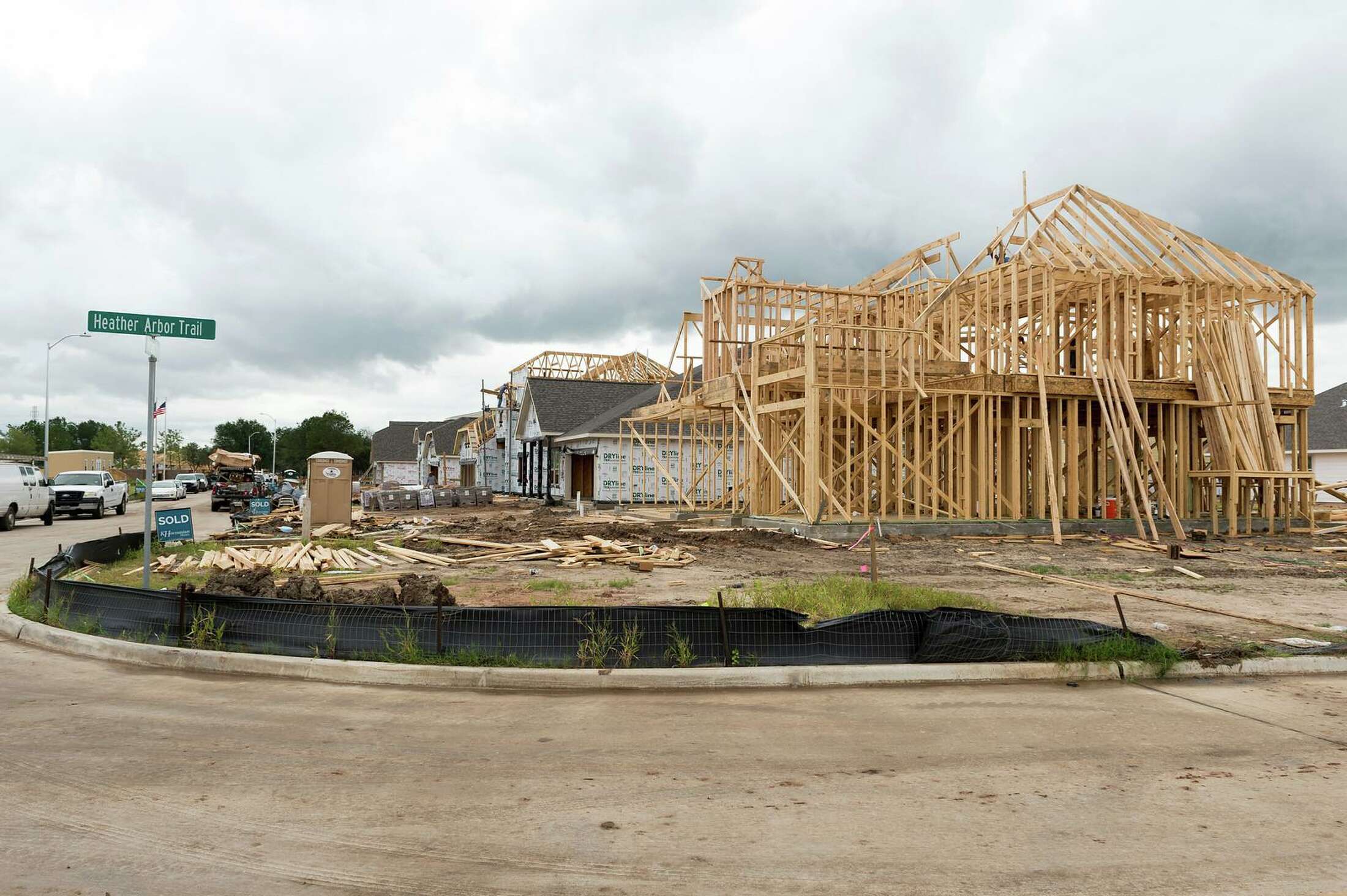 New home development being built in Pasadena