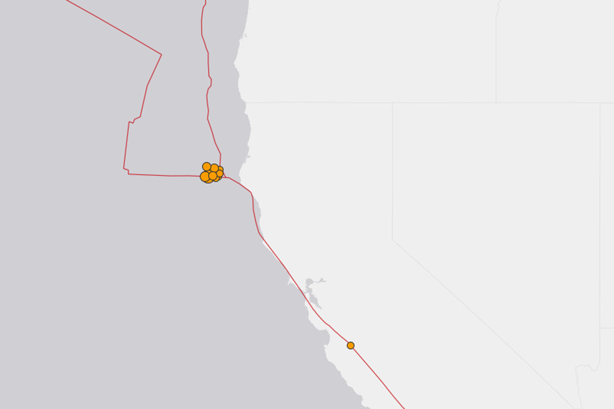 Three aftershocks follow magnitude 5.8 earthquake off Northern ...