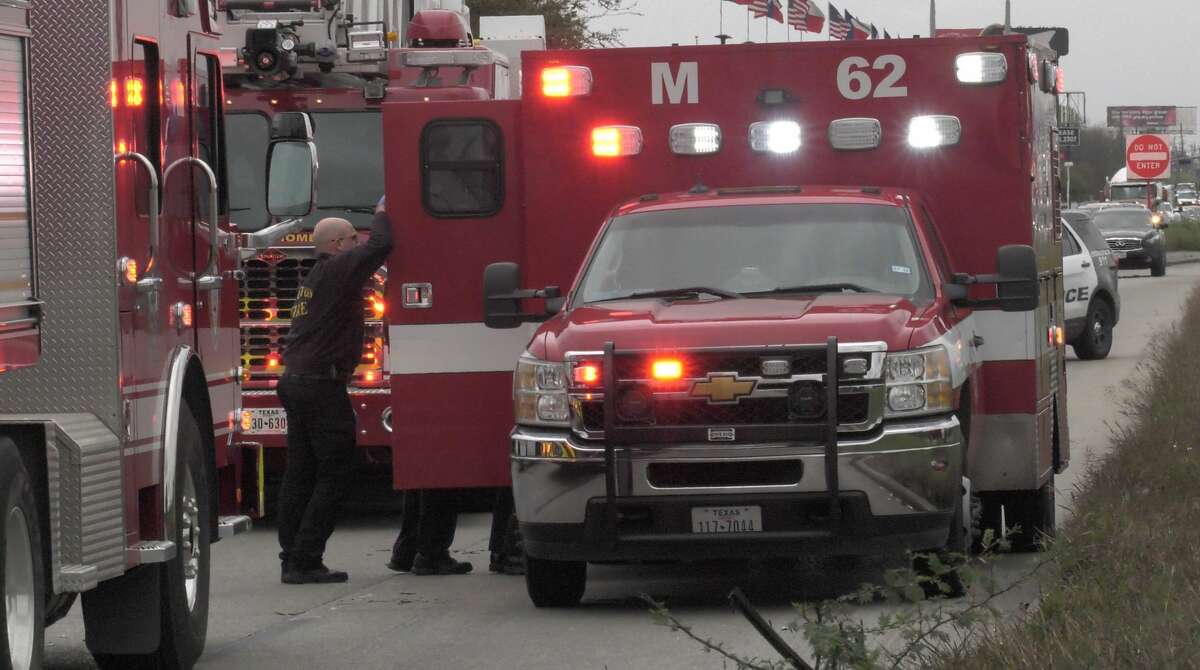 Driver critical after guardrail impales car along North Freeway