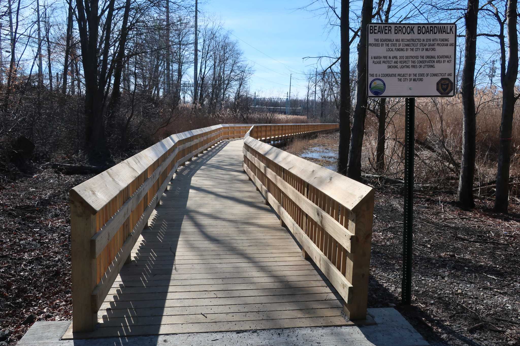 Milford’s Beaver Brook boardwalk rises from the ashes