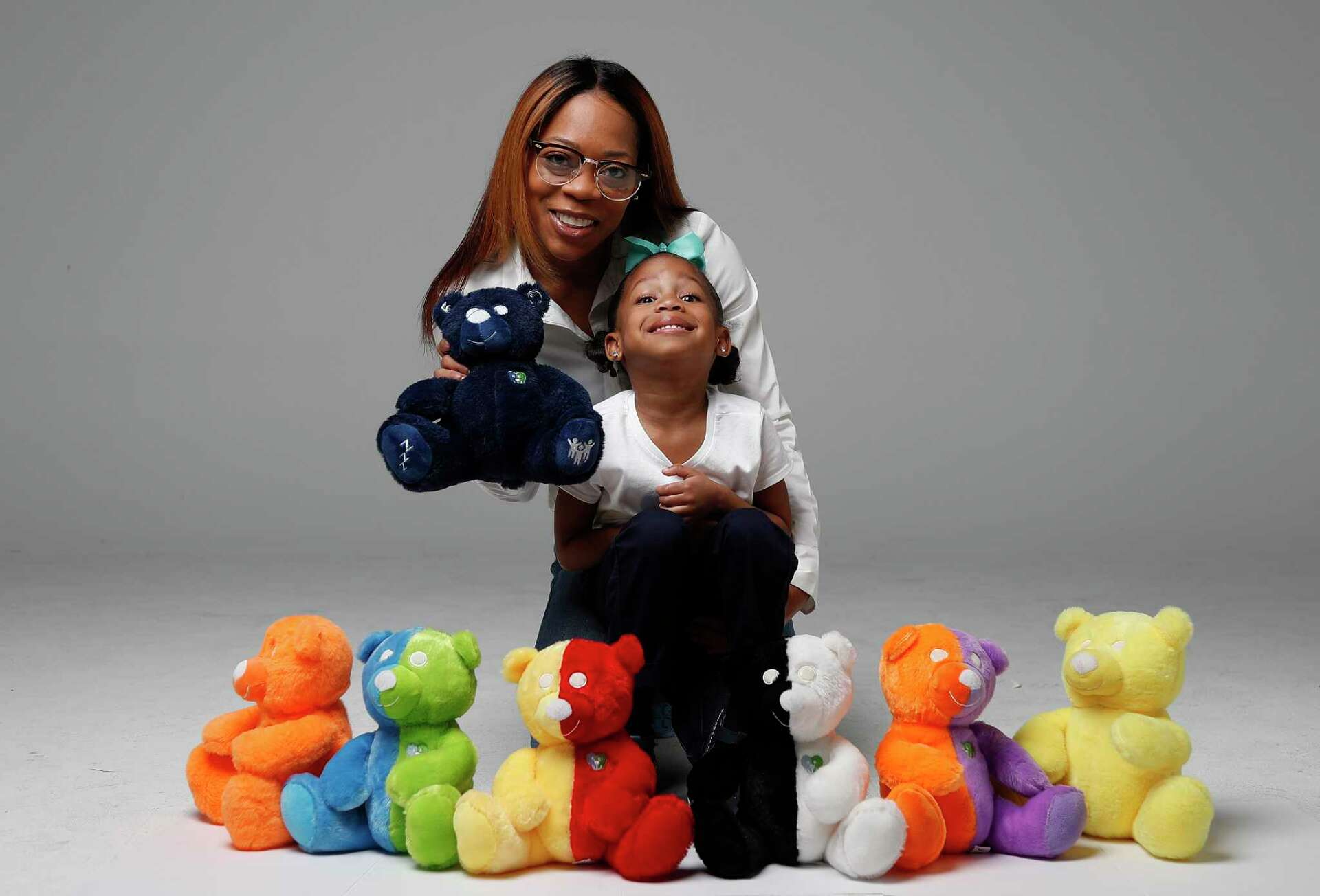 Friendswood woman develops a teddy bear to empower nonverbal children