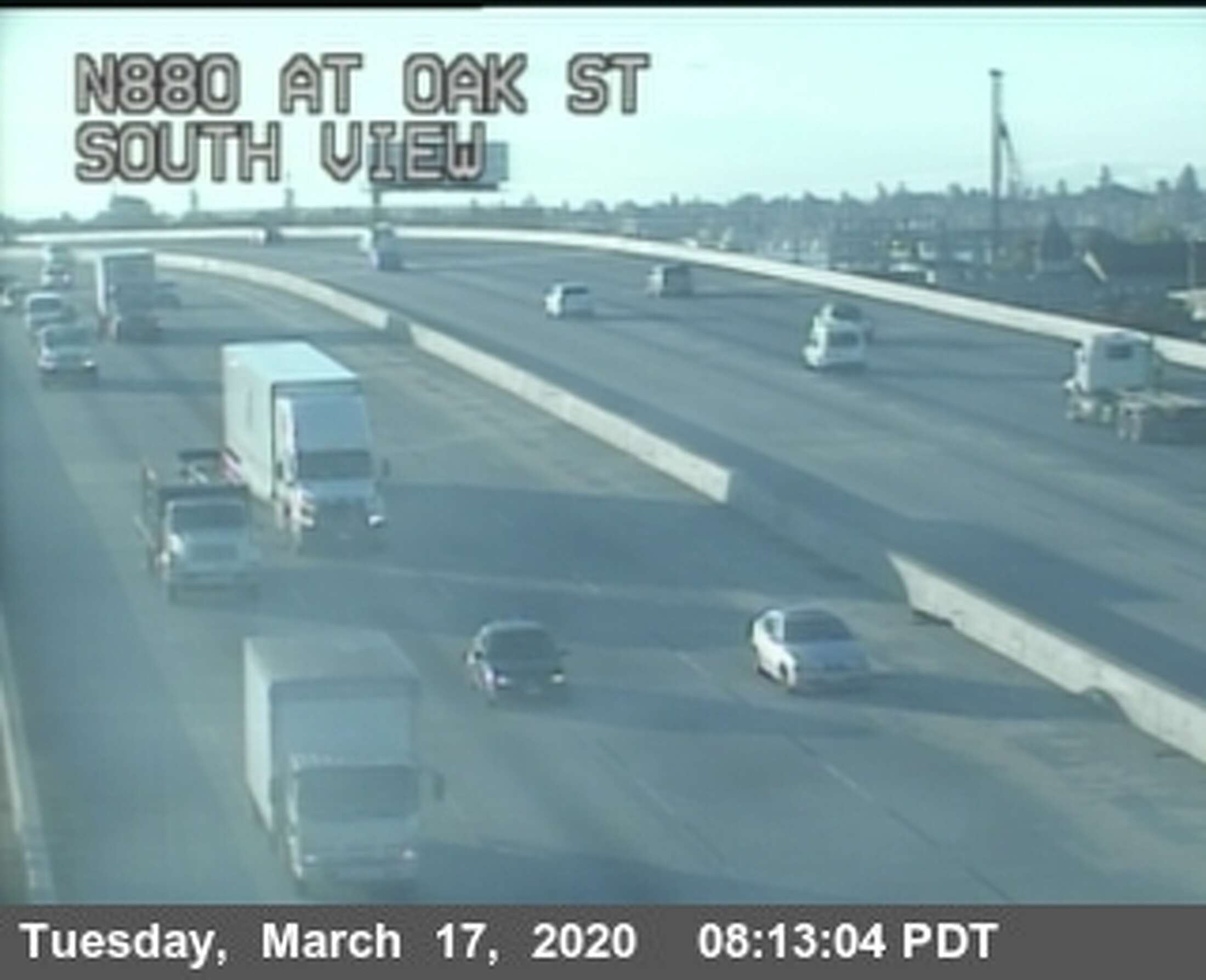 The Bay Area traffic map is totally green after shelter in place orders