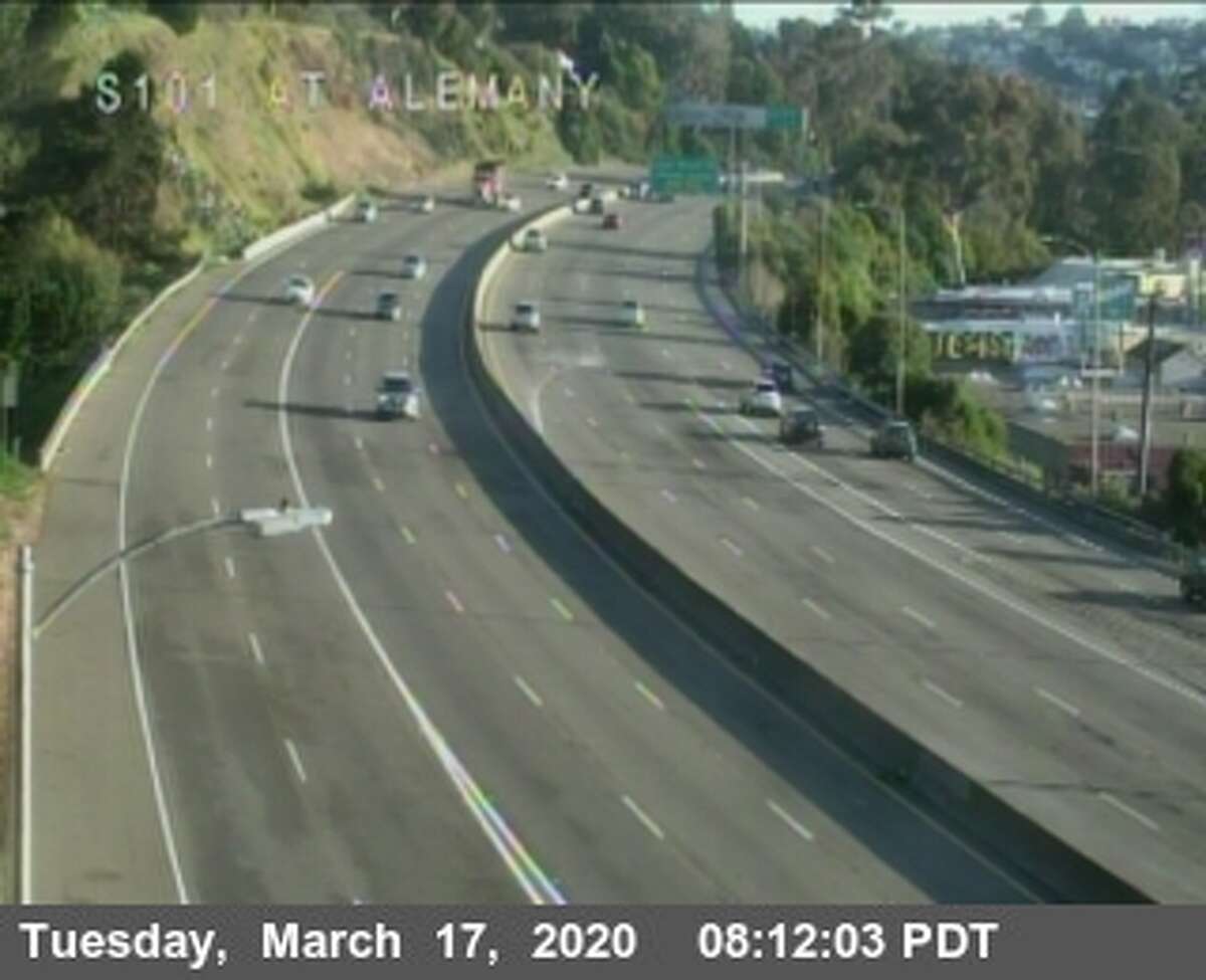 The Bay Area traffic map is totally green after shelter in place orders