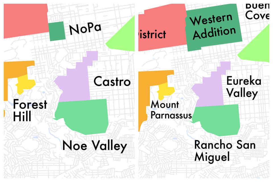 The changing neighborhood names of San Francisco
