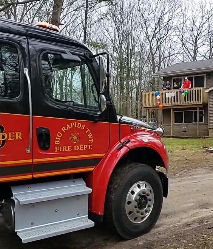 Big Rapids Township firefighters make birthday special during ...