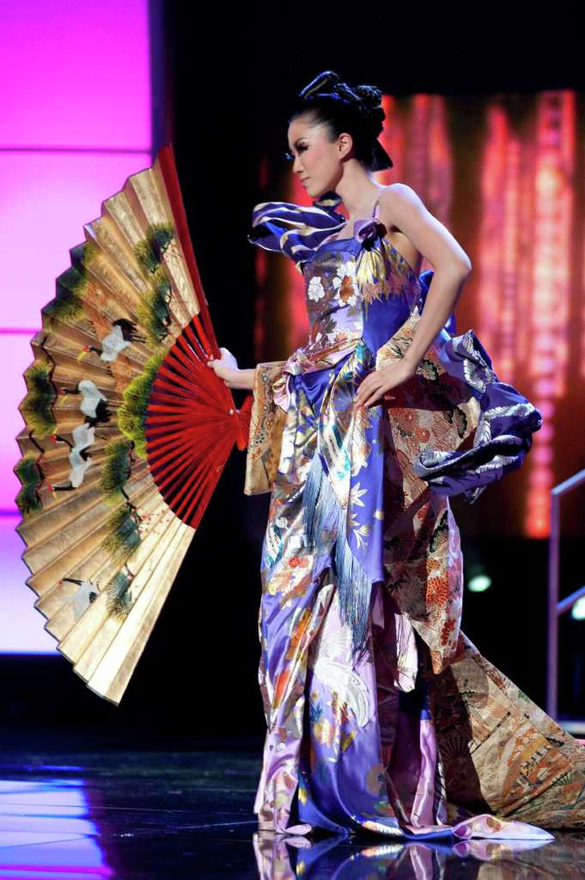 Miss Universe contestants in national costumes