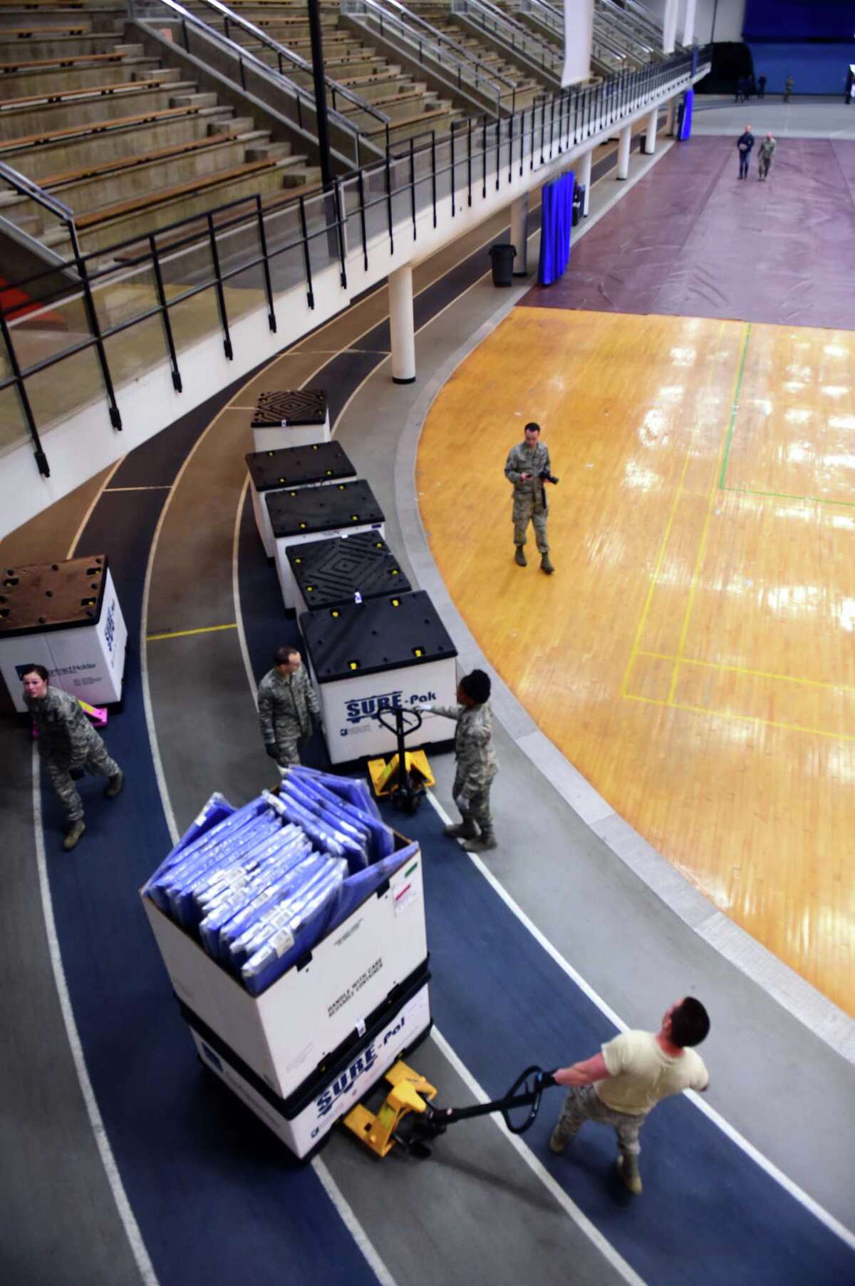 Field hospital for non-coronavirus patients built at SCSU