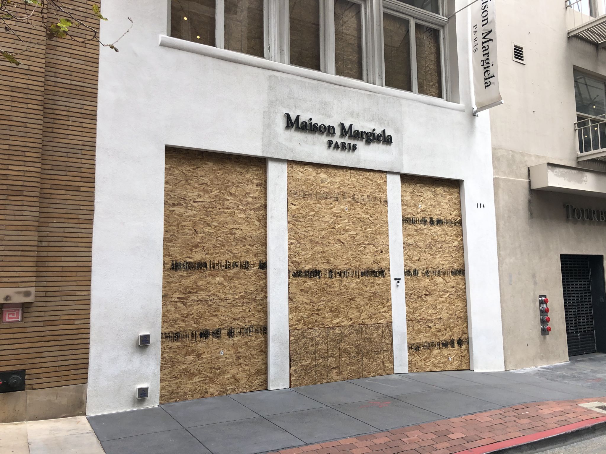 See the boarded-up designer storefronts in San Francisco's Union Square
