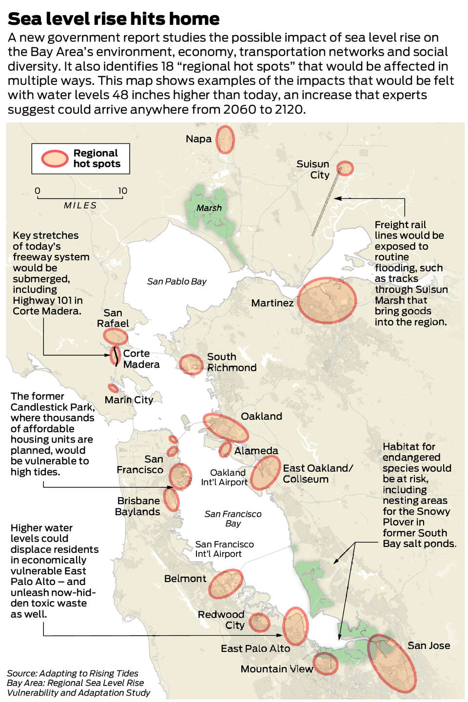 Rising seas threaten Bay Area economy, infrastructure, environment ...