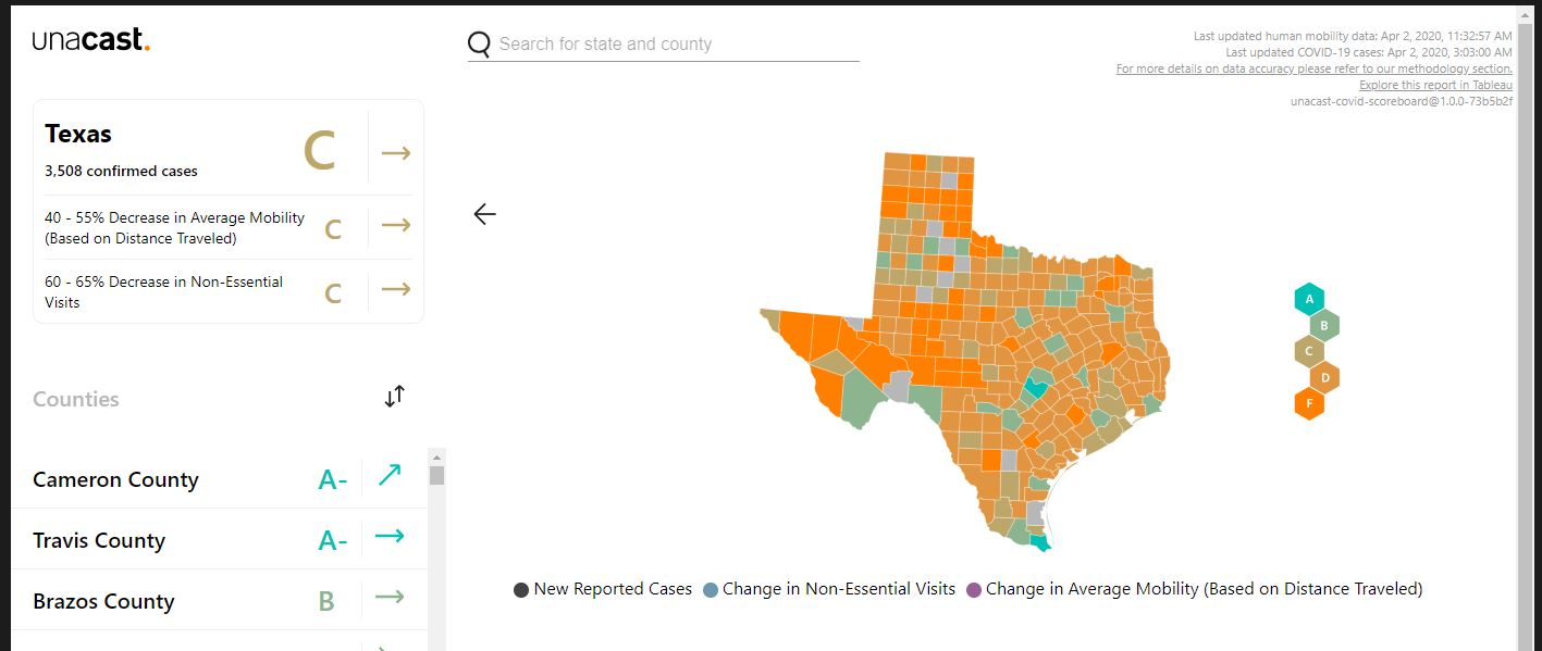 Cell phone data reveals Webb County's social distancing grade