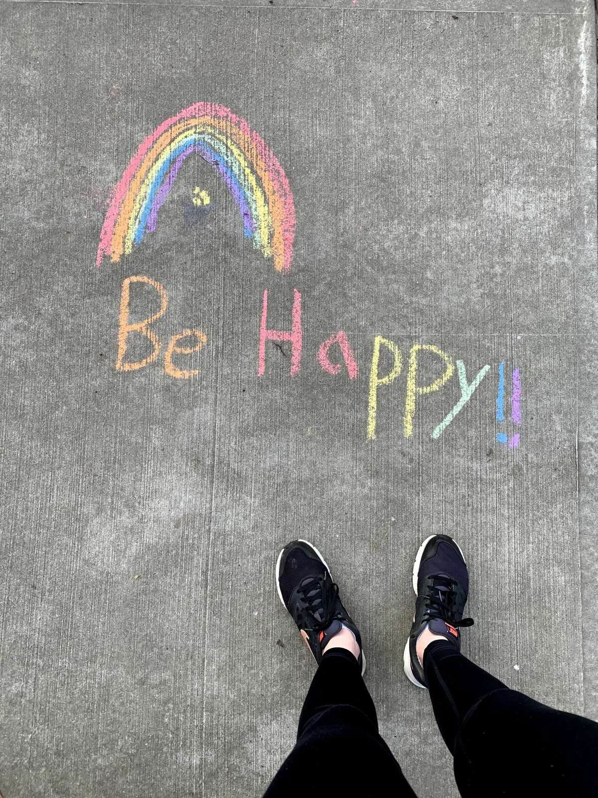 Photos: Street art offers words of encouragement during coronavirus ...