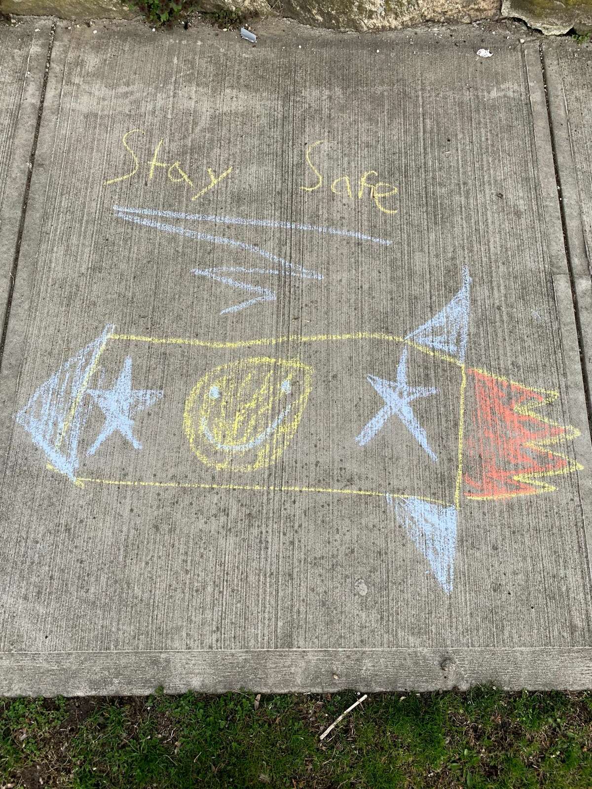 Photos: Street art offers words of encouragement during coronavirus ...