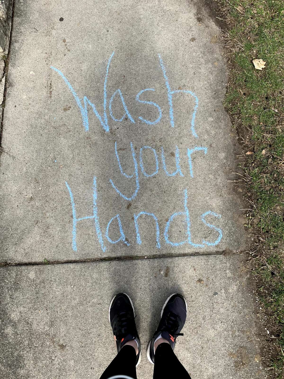 Photos: Street art offers words of encouragement during coronavirus ...