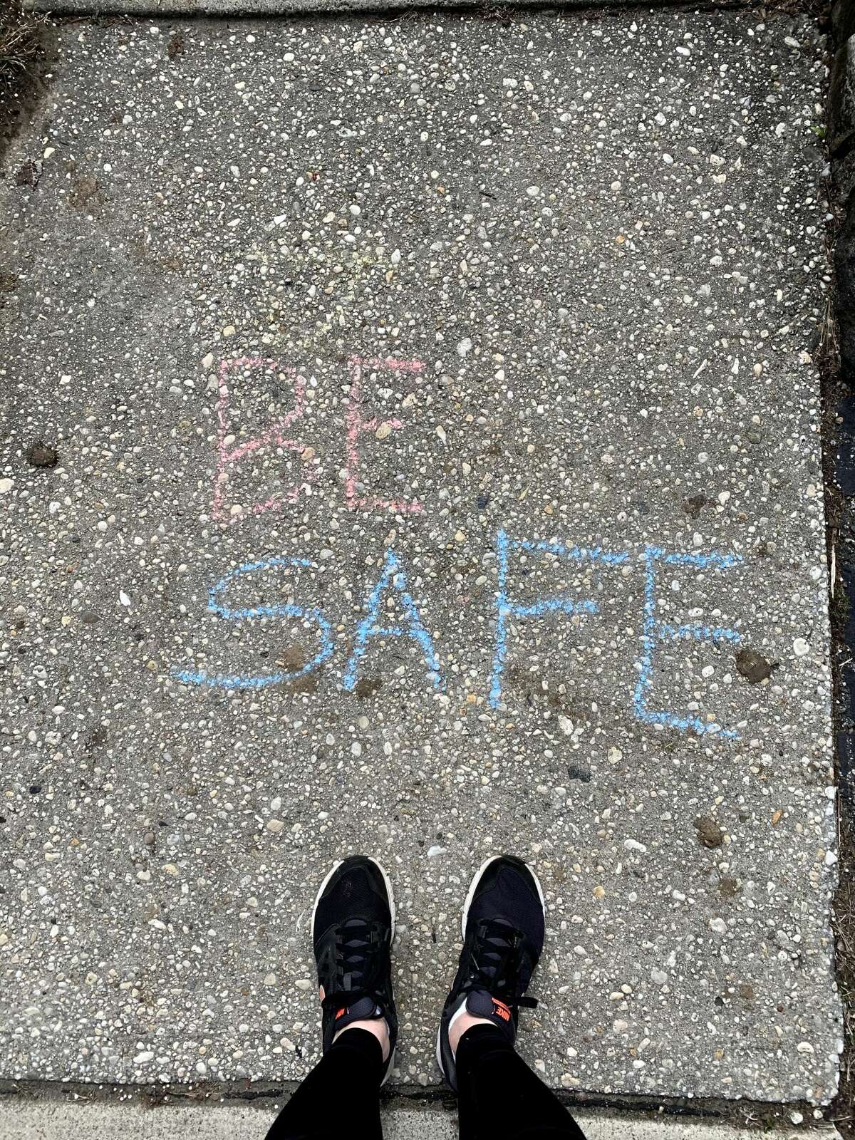 Photos: Street art offers words of encouragement during coronavirus ...