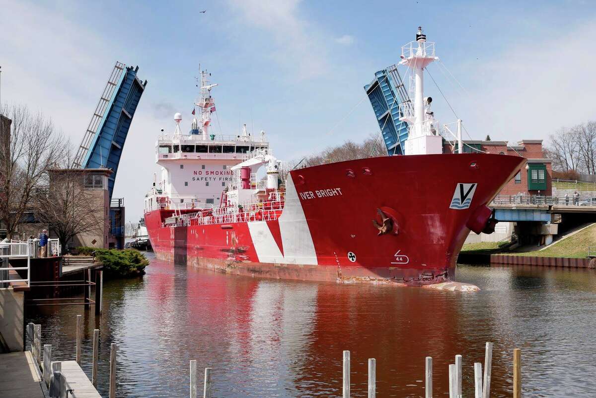 Readers share photos of freighters coming into Manistee River Channel