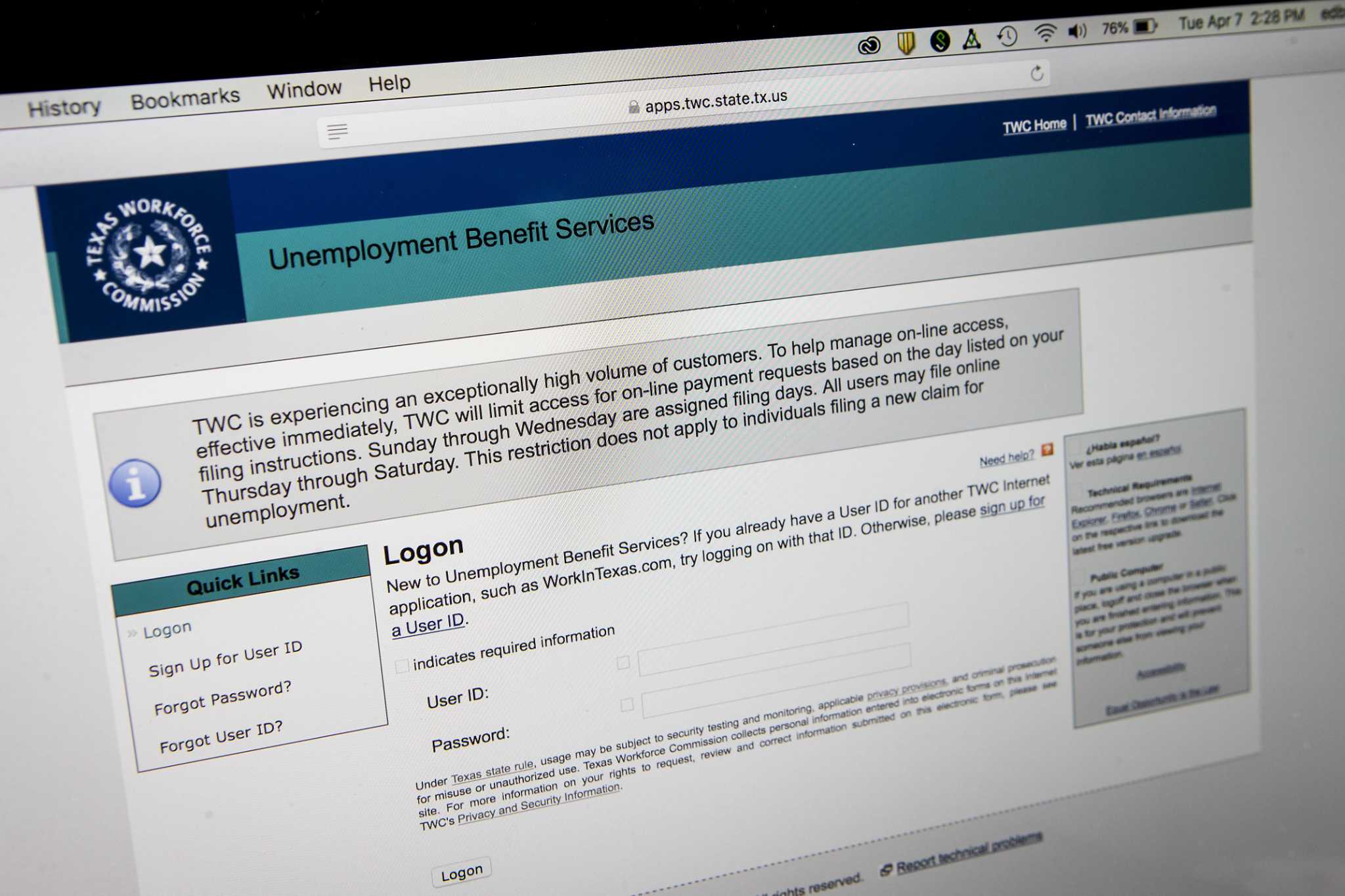 TWC tells previously denied workers to reapply for benefits