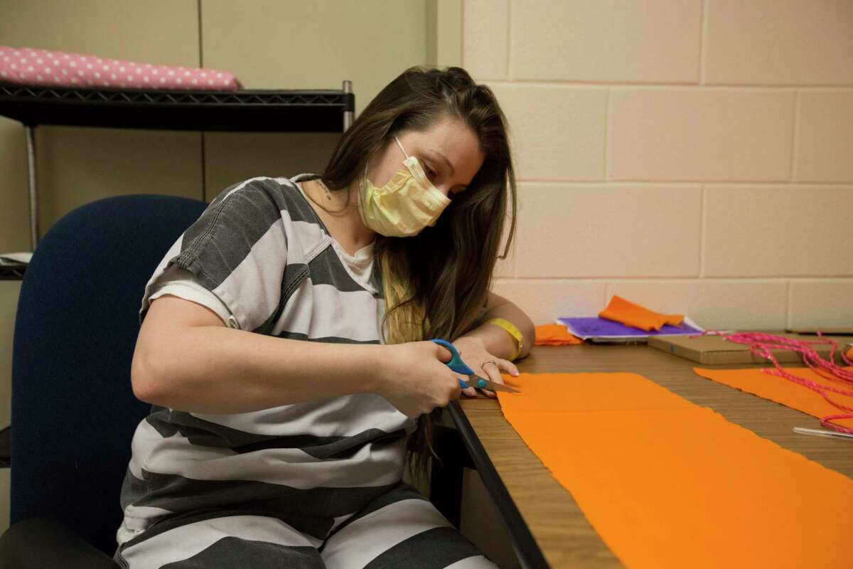 Fort Bend County jail inmates sew face masks for fellow inmates