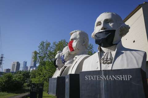 Houston's iconic Mount Rush Hour has a new pandemic-related twist